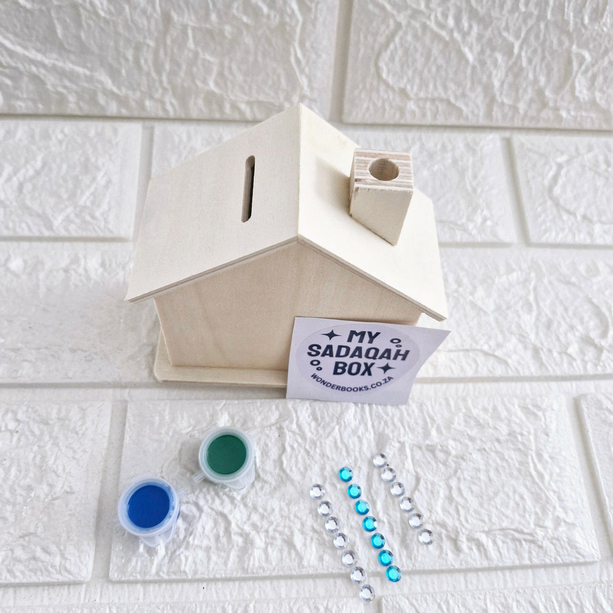 DIY Sadaqa Box Craft Kit: Blue – Wonderbooks ZA